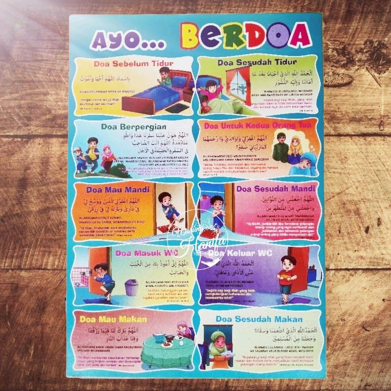 Poster Edukasi Anak Gambar Ayo Berdoa / Bi - Shop | Tokopedia