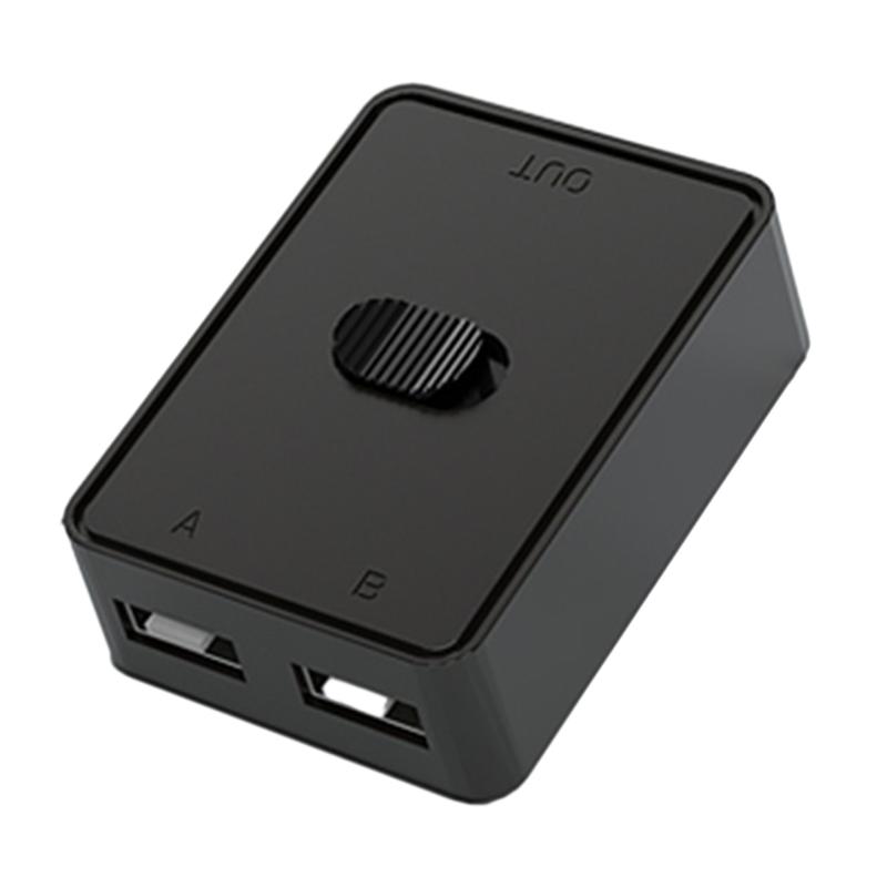 2 Ports USB KVM Switcher Printer Sharing Bi-directional USB KVM ...