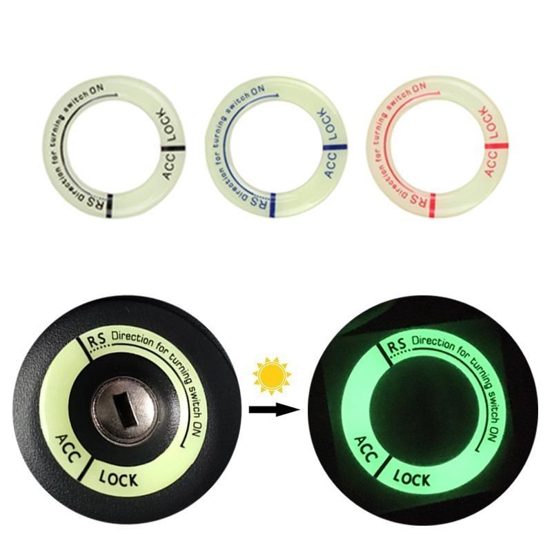 Night Luminous Car Ignition Key Ring Stickers Auto Motorcycl - TikTok ...