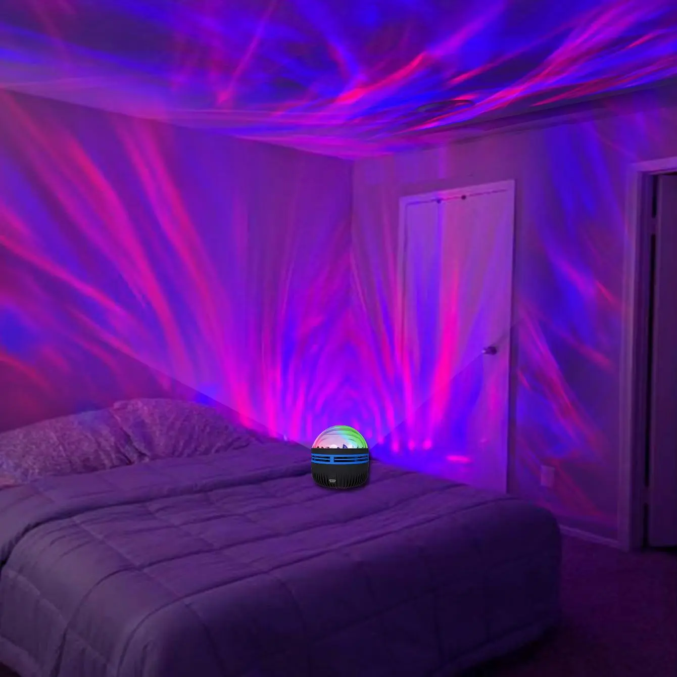 1 Piece Christmas Gift 7 Color LED Northern Light Projector, Remote ...