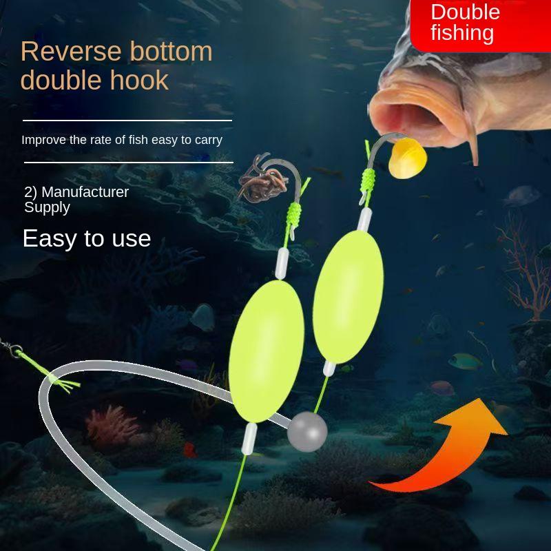 Anti-Bottom Line Double Hook Running Lead Anti-Water Double Hook ...