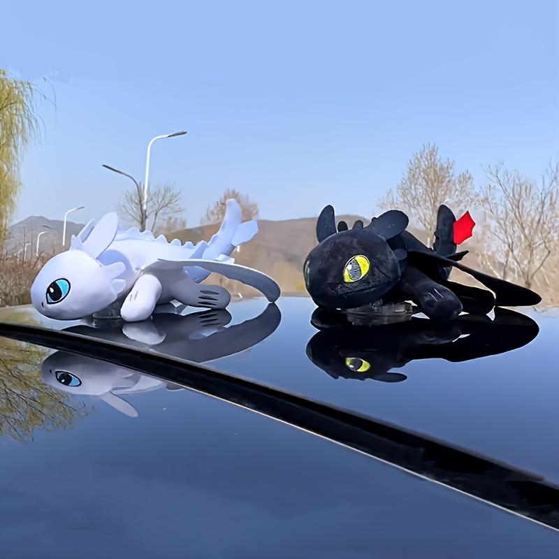 Toothless Night Fury Dragon Plush Car Decoration-Pterosaur Statue ...