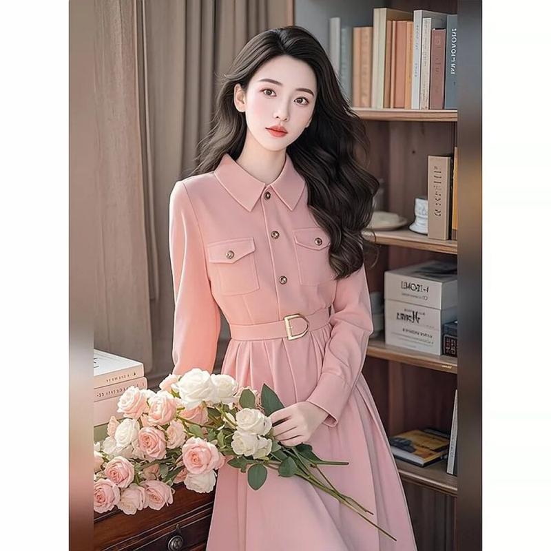 FADFAD Korean style women's casual fashion slim waist long-sleeved ...