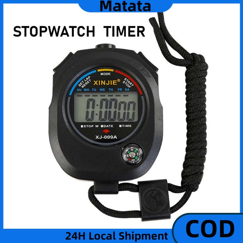 Waterproof Digital Stopwatch Chronograph Timer Counter LCD Display ...
