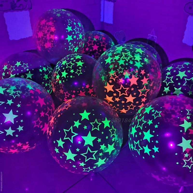 12Inch Fluorescent Balloons Neon Glow Latex Balloons Wedding - TikTok ...