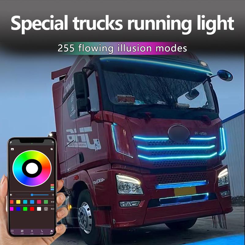 24V wagon running lights streamer lights colorful lights in the ...