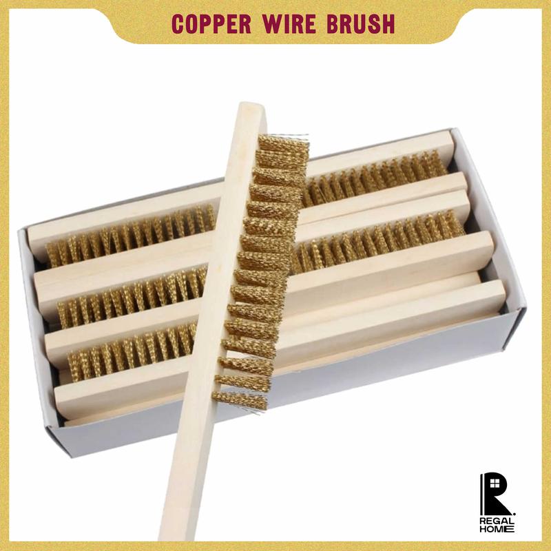 Steel Brush Copper Wire Brush Wood Handle Brass Steel Copper - TikTok ...