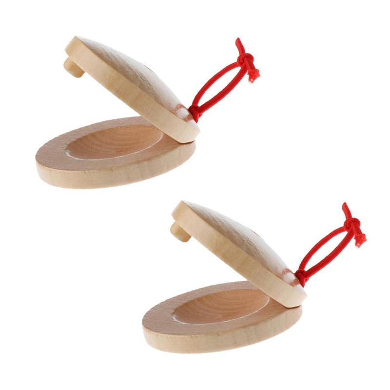 Plain Wooden Castanets Music Teaching Instrument Children - TikTok Shop ...
