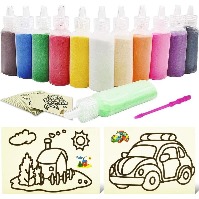 32 Pack Art Sand Kits,12 Color Art Sand kit Scenic Sand with - TikTok Shop