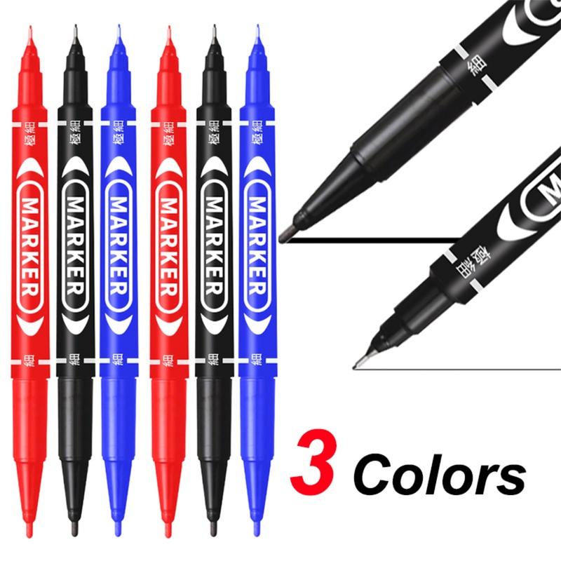 Quick-Drying Double-Headed Marker Pen Waterproof Stainproof Marking ...