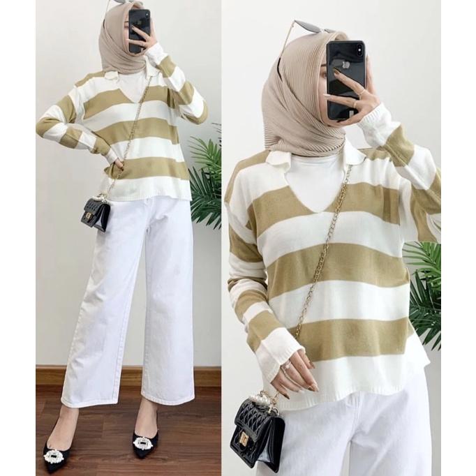 SWEATER RAJUT FUJI CROP/BLOUSE RAJUT WANITA TERBARU/ATASN RAJUT - Shop ...