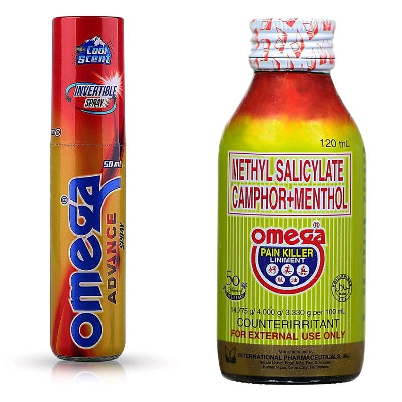 OMEGA Pain Killer Advance Spray 50ml and Omega Pain Killer Liniment ...