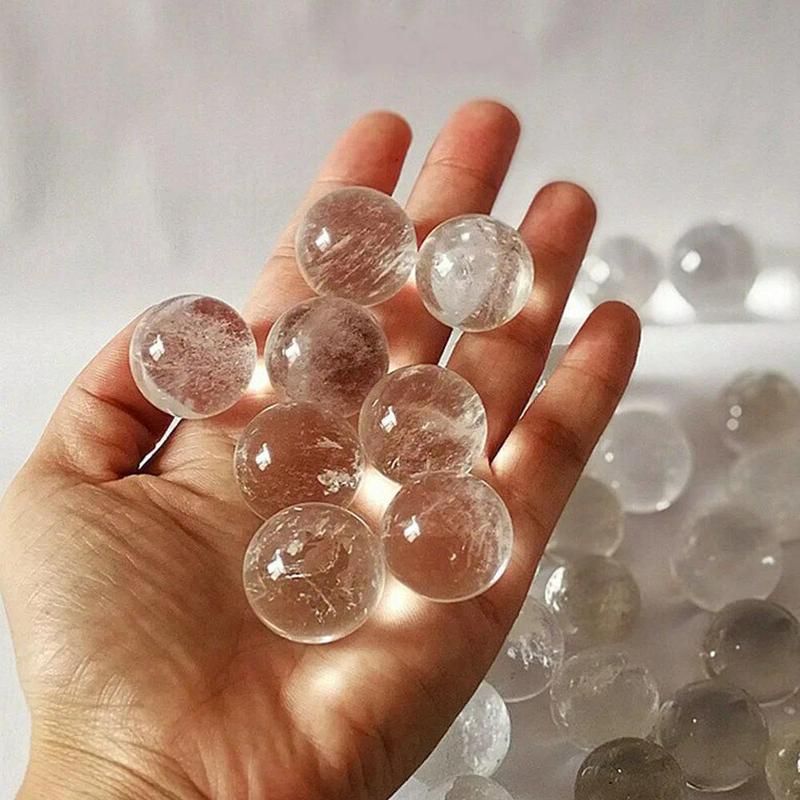 Bola Kristal Kuarza Jelas Alamiah, Set 5, 18mm, Batu Permata - TikTok ...