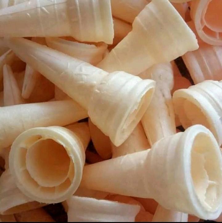 Cone es Krim | Contong | Simping 60 pcs ( diameter 4 cm) - Shop | Tokopedia