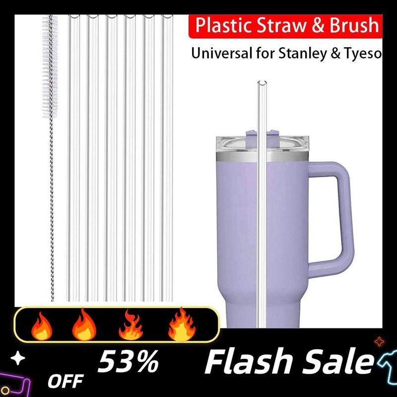 Straw plastik lurus untuk diminum, straw tahan lama dengan cawan ...