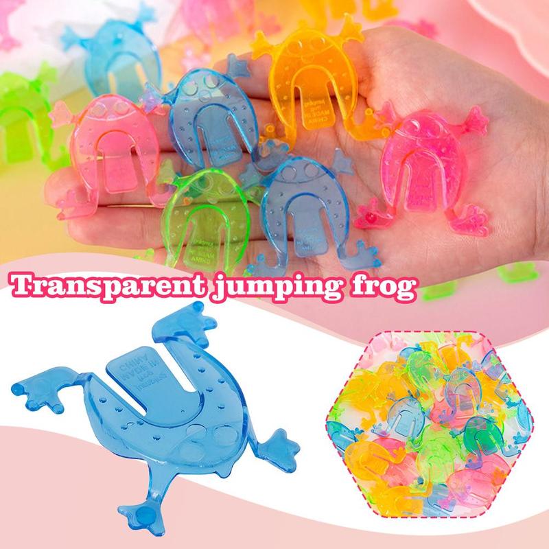 Jumping Frog Bounce Fidget Toy Transparent Jumping Mini Frog - TikTok ...
