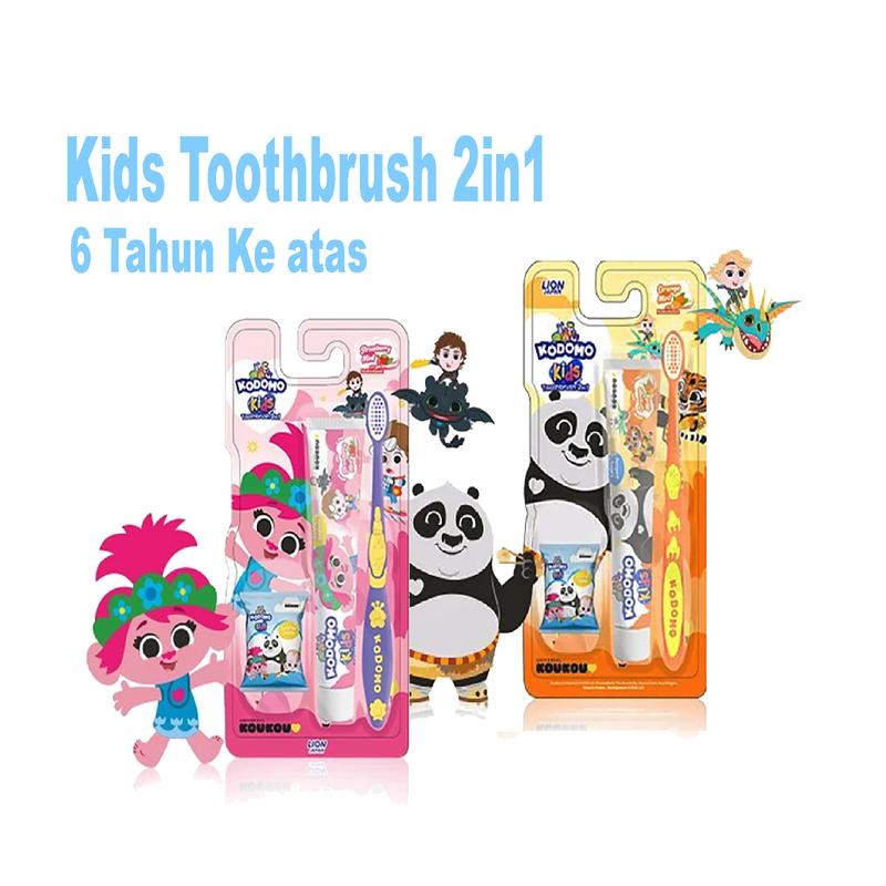Kodomo Sikat & Pasta Gigi Koukou 2in1 6Thn Keatas - Toothbrush ...