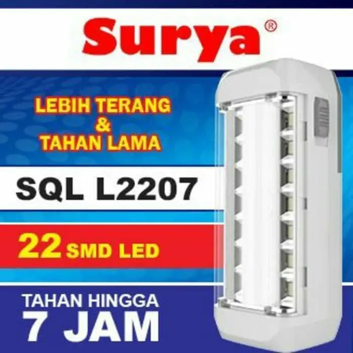Emergency Led / Lampu Emergency Surya SQL L 2207 Lampu Senter - Shop ...