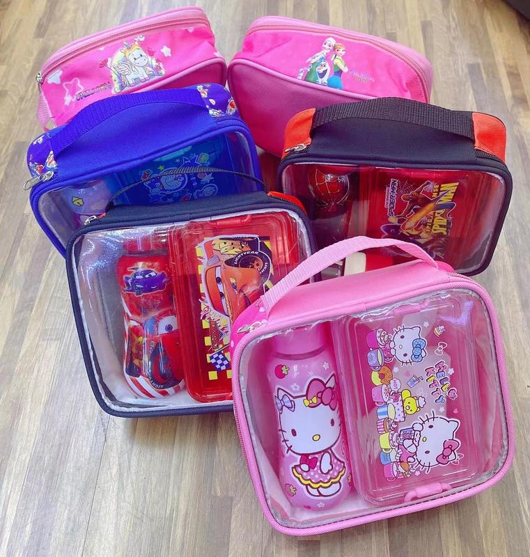 Character lunch box set bento box for kids lunch box with tumbler ...