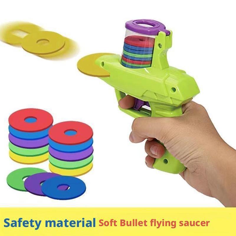 Frisbee Flying Saucer Radish Launcher Toy With Mini Soft Foa - TikTok ...
