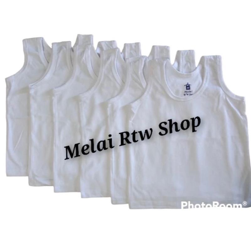 Plain White Sando (6pcs In 1pack) Cotton - TikTok Shop Philippines