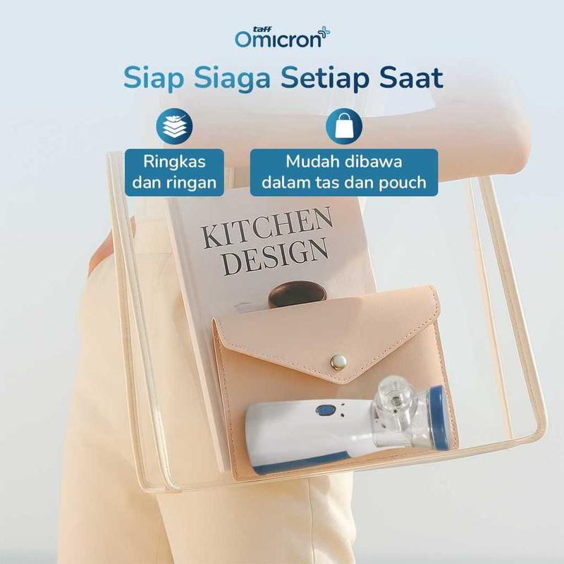 TaffOmicron Alat Terapi Pernapasan Mesh Nebulizer Portable Bisa Baterai ...