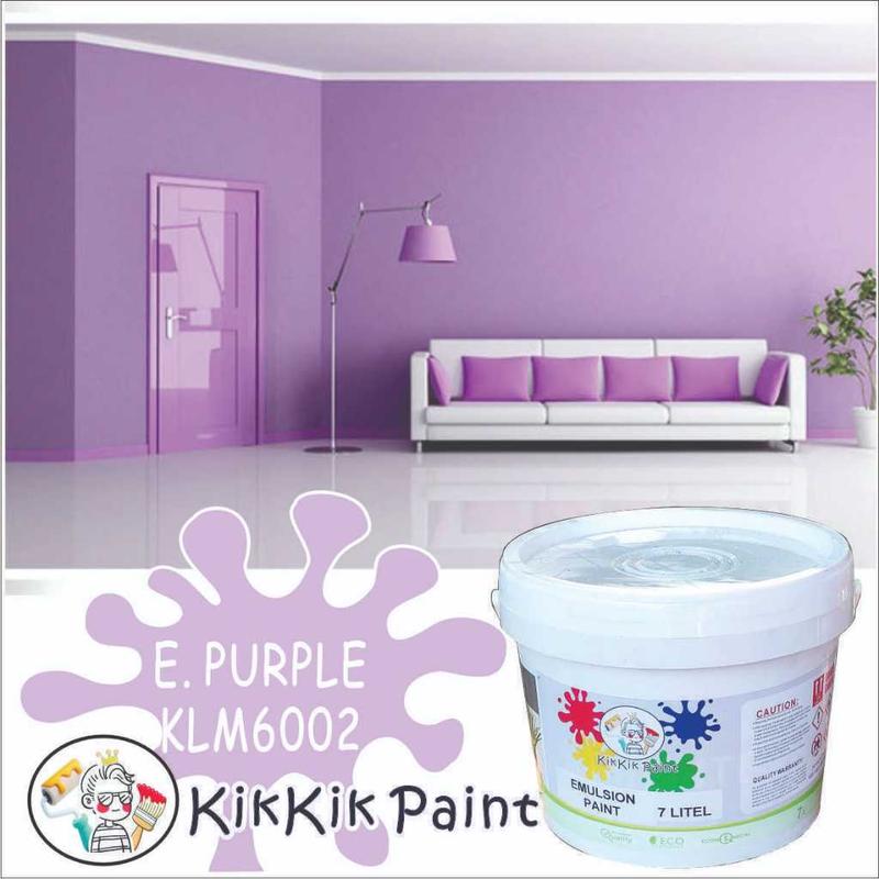 KLM6002 E PURPLE ( 7L ) EMULSION PAINT Cat Interior / Ceiling / WALL ...