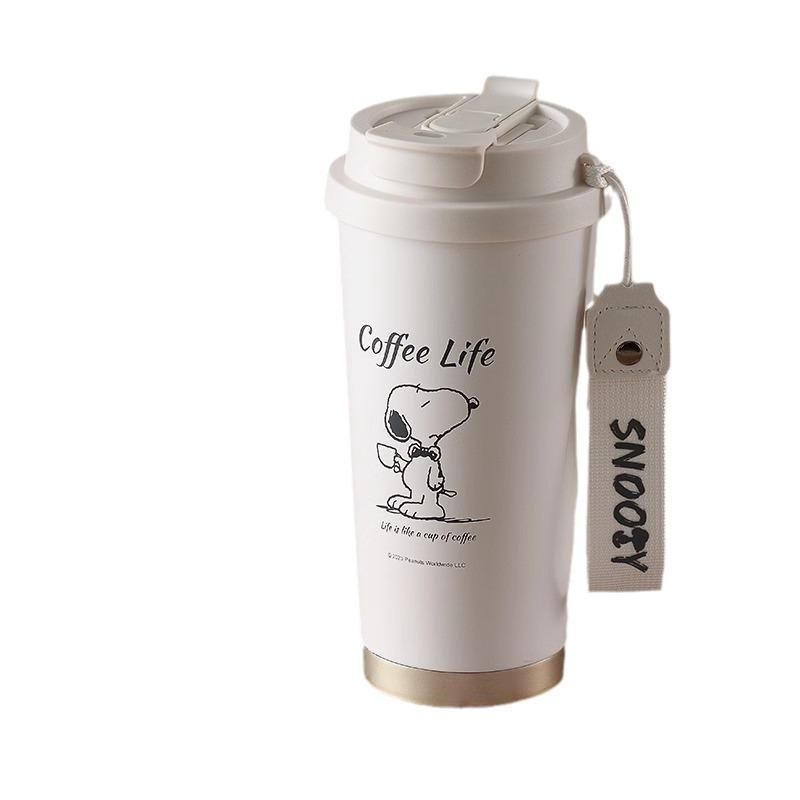 Snoopy Coffee Cup Vacuum Cup Female Good-looking 316L Stainless ...