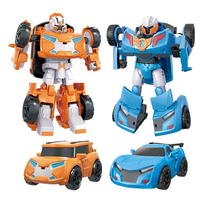 Mainan Robot Transformasi, Saiz Mini, Kartun Korea, Adik-beradik ...
