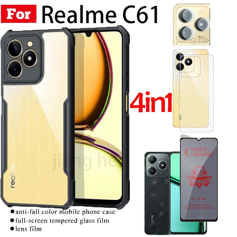 4-in-1 Realme C61 shock-proof phone case for Realme C61 C53 C51 ...