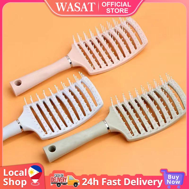 Big Curved Comb Curly Hair Fluffy Styling Comb Air Cushion Hair ...