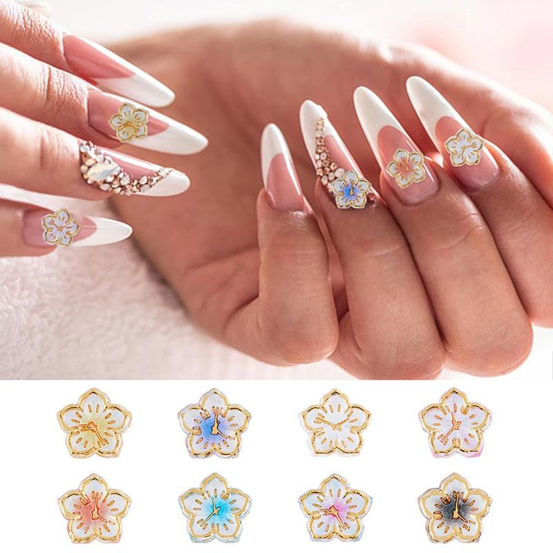 Bunga Jam untuk Seni Kuku, 8 Warna, Bunga Mini, Bekalan Seni - TikTok ...