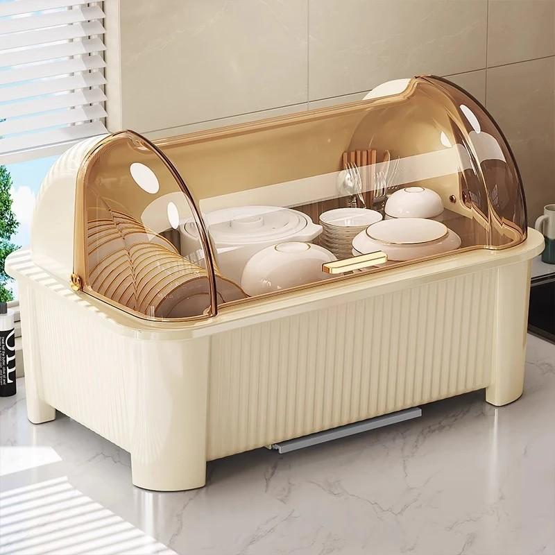Tableware Storage Box Bowl Rack with Lid Tableware Place Bowls and ...