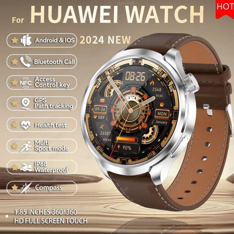 2024 New For HUAWEI GPS Sports smartwatch Men.85 AMOLED Screen Compass Altimeter Heart rate BP ...