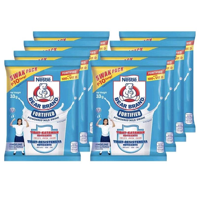 Bear Brand Fortified Powdered Drink Swak Pack 8pcs 33gx8 - TikTok Shop ...
