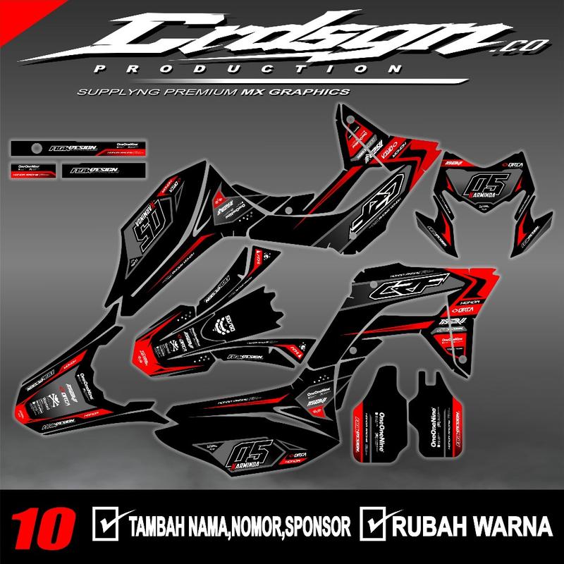Decal Sticker crf 150 L / Decal crf custom Full Body Super Glosy Free ...
