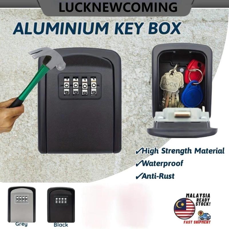 Large Metal Key Lock Box Safety Locker Sotrage Resettable 4 Digits ...