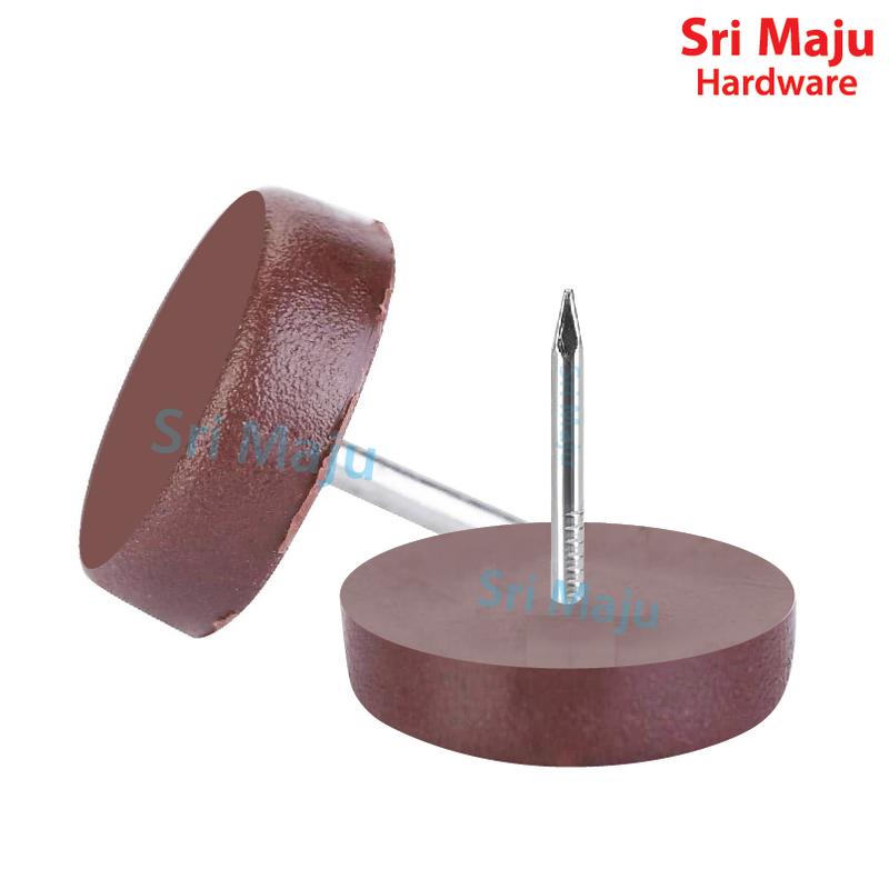 MAJU LNB-22 22mm Brown Plastic Leg Nail Glide for Furniture Wooden ...
