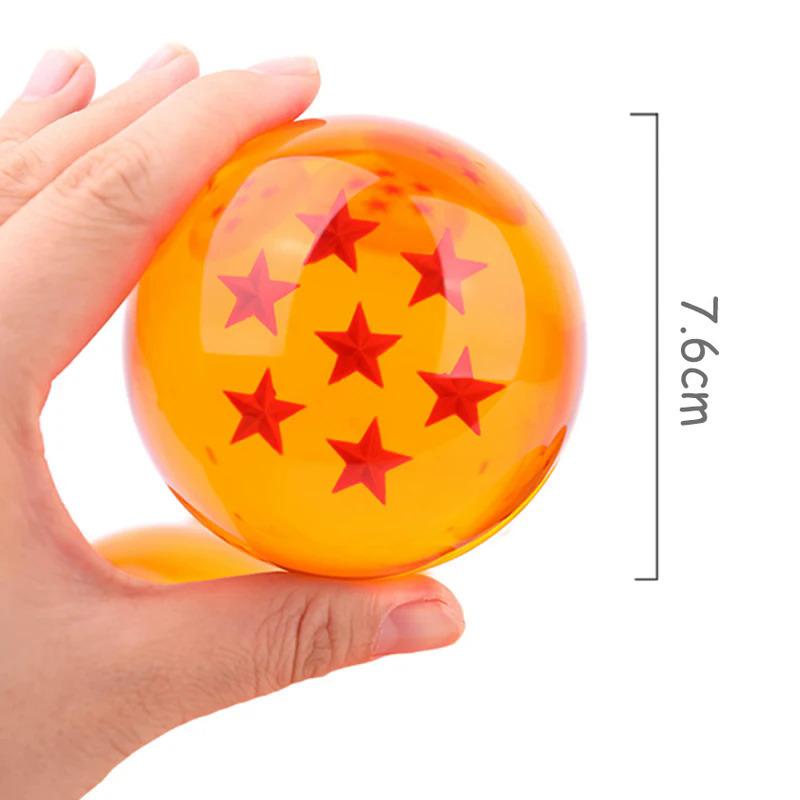 7.6cm Dragon Ball Z Crystal Ball Anime Figure 1-7 Star Shenron Wish ...