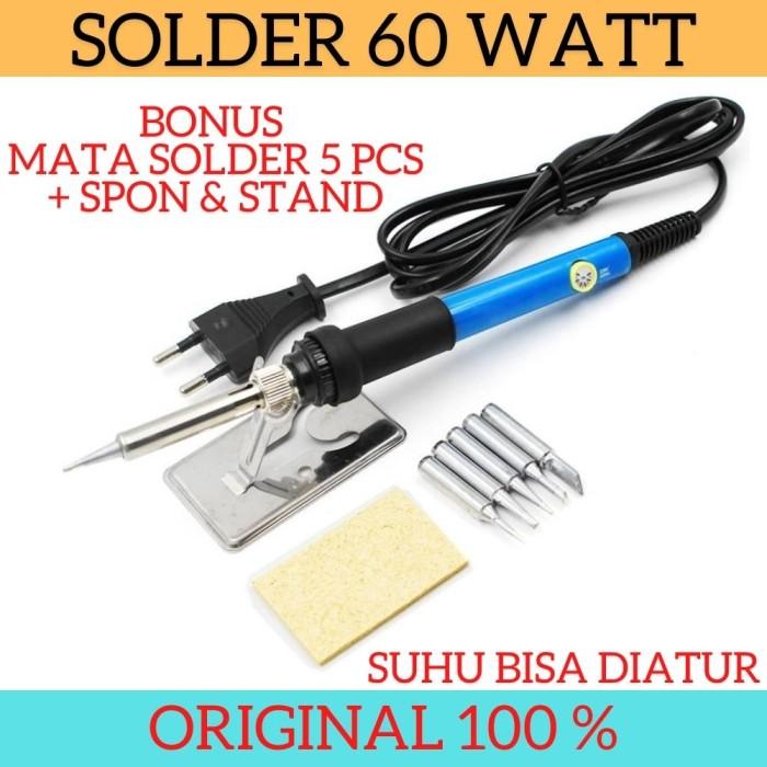 Jual Solder Tangan 60 Watt Bisa Atur Suhu Panas 60W CS31 Bonus Mata ...