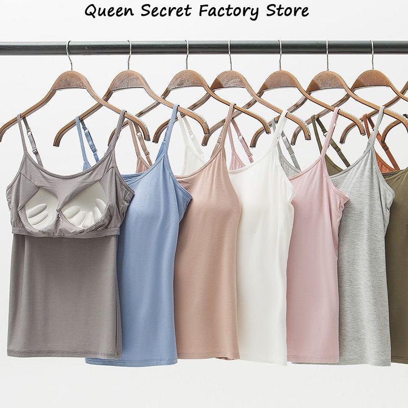 Modal Camisole Japan modal bra-top with chest pad camisole female ...