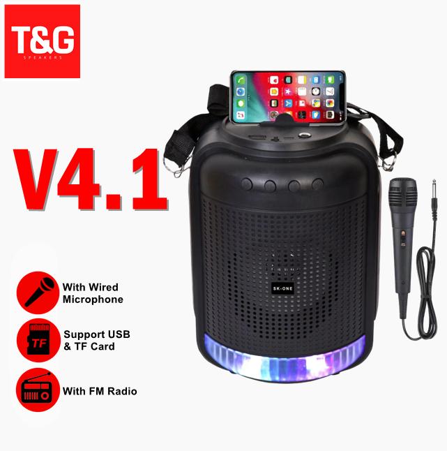 SK-1101 Portable Wireless Round Bluetooth Karaoke Speaker with - TikTok ...