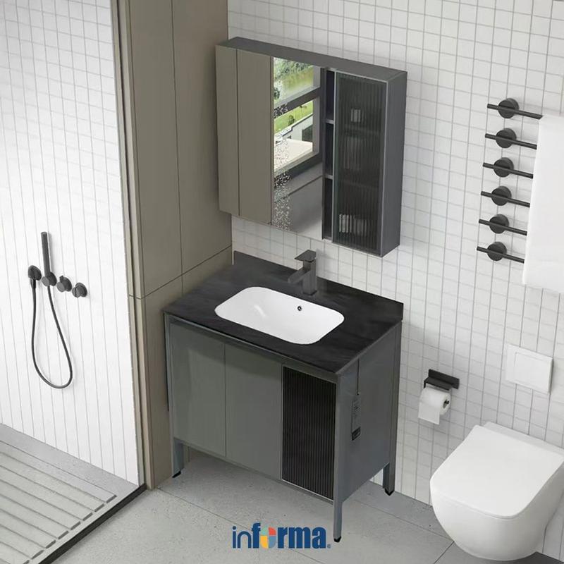 INFORMA DILLIAN SET KABINET KAMAR MANDI - ABU-ABU - Shop | Tokopedia