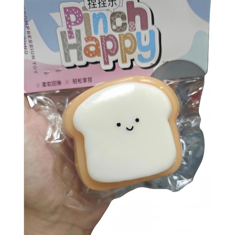 Soft toast toys, Kawaii stress relief sensory toys for irritability ...