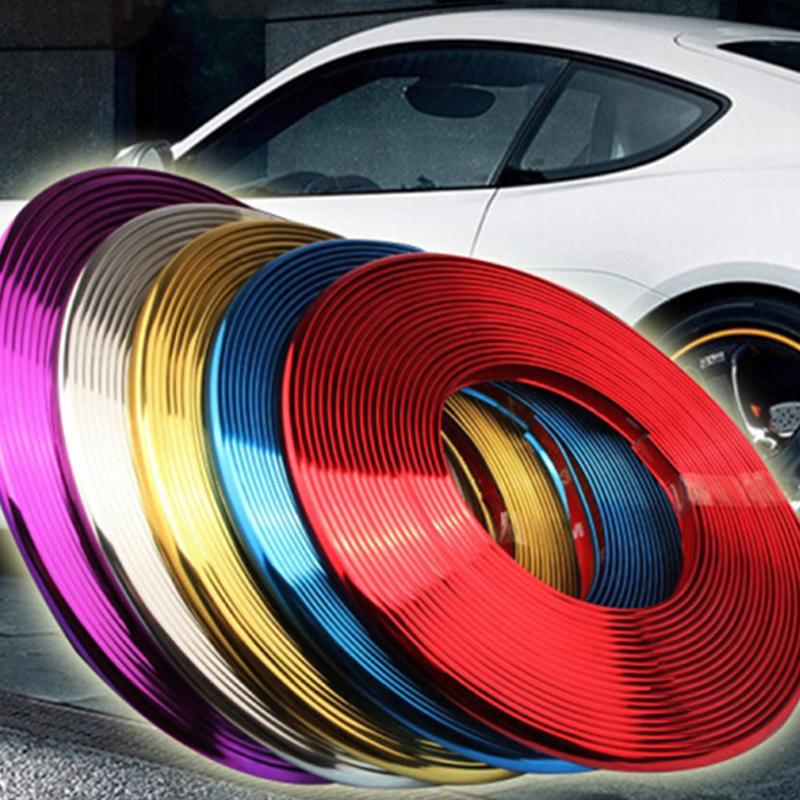 Car Trim Decoration Tire Hub Strip Exterior Styling Wheel Protector ...