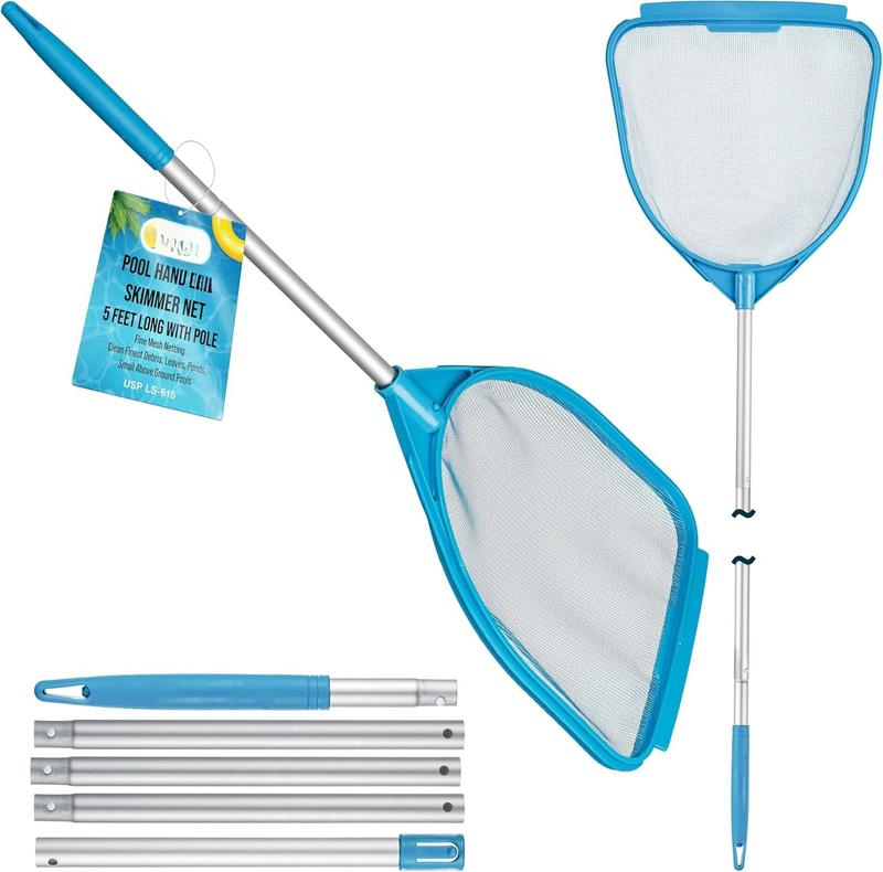 and Skimmer Net with Pole, Handheld Fine Mesh Skimmer Net - TikTok Shop