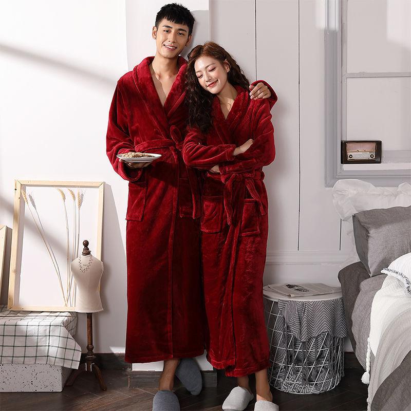 Jubah Mandi, untuk Wanita, Pakaian Musim Sejuk, Flanel Tebal - TikTok ...