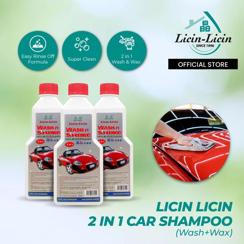 Licin Licin 2in1 Car Shampoo (Wash+Wax) - TikTok Shop Malaysia