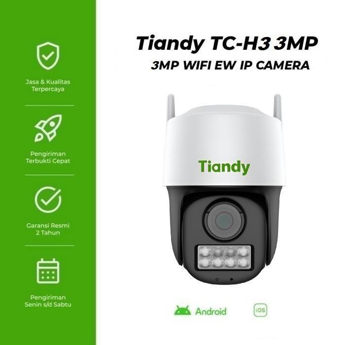 Jual Tiandy TC-H3 3MP 2K 5MP 3K CCTV IP Camera Wireless Kamera WiFi Pan ...