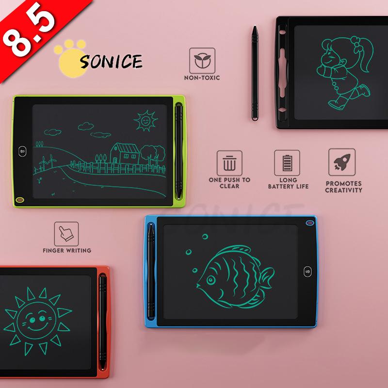 Papan lukisan dan tulisan elektronik LCD 8.5 inci, dengan butang ...